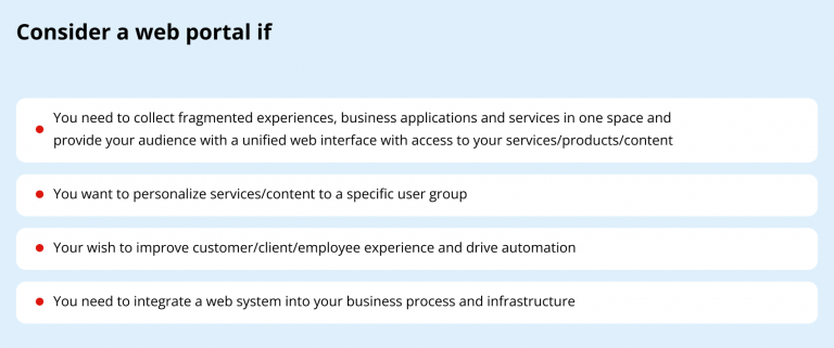 What is the Difference Between Web Portal vs Website | Digiteum